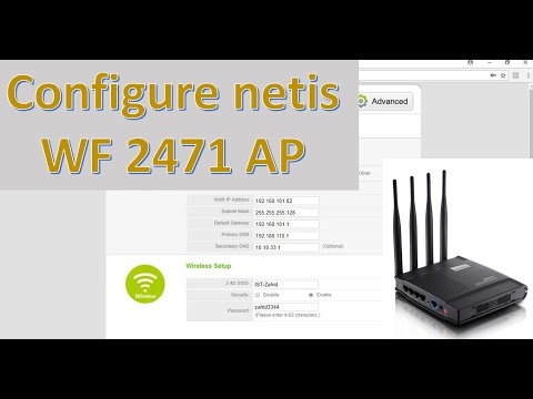 How to configure netis router WF2471 [ ACCESS POINT Mode ]