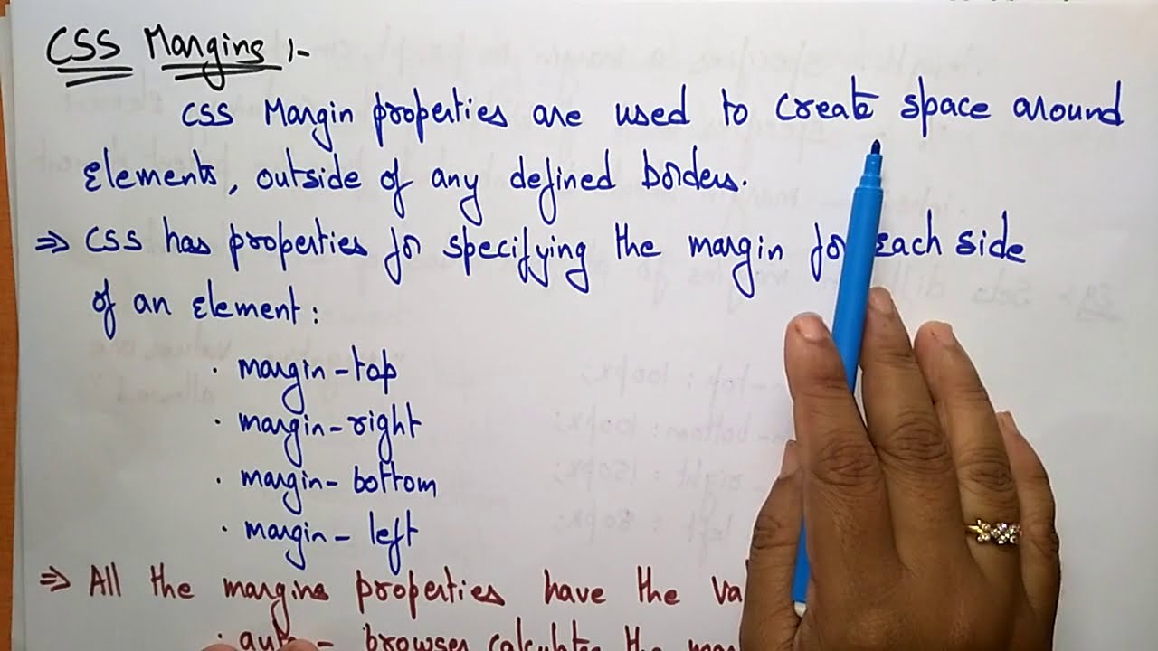 CSS Margin tutorial | CSS tutorials | Cascading Style Sheets  | Lec-04 |  Bhanu Priya