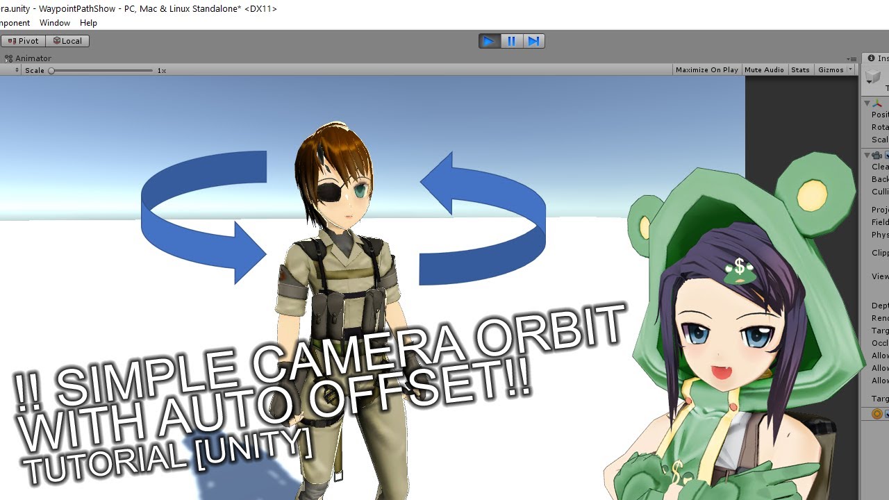 Simple Camera Orbit With Auto Offset Tutorial [UNITY]