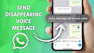 How to Send Disappearing Voice Message on WhatsApp