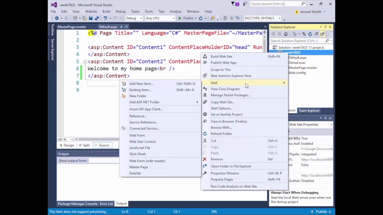 Learn ASP.Net Module 3 - User Controls & Master Pages