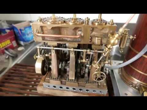 6″ Vertical Boiler, Triple Expansion Steam Engine and Southworth Pump ...