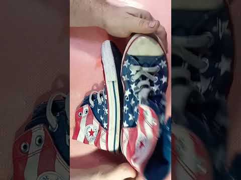 talking about working on these American flag Converse