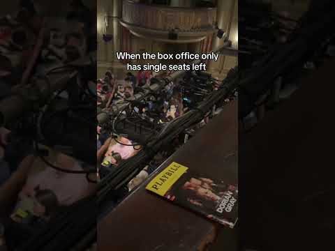 When The Box Office Only Has Single Tickets Left...