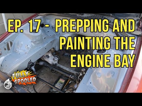 Lexus SC400 Drift Build. Ep.17 - Rattle Can Painting the Engine Bay