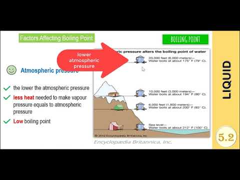 5.2: Liquid (Vapour Pressure, Boiling Point & Normal Boiling Point)