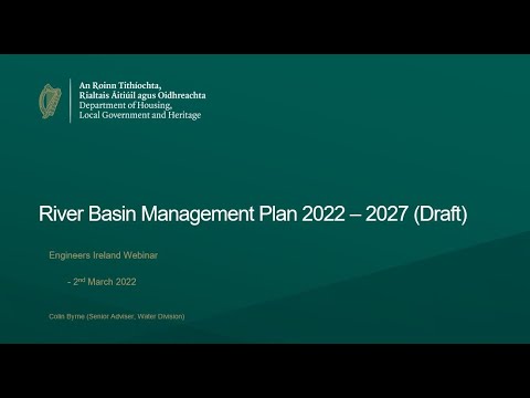 Draft River Basin Management Plan 2022 - 2027
