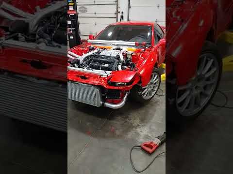 Twin Turbo 3000gt heat problems fixed and ready for the dyno #tiktok #youtube #jdm #twinturbo #dyno