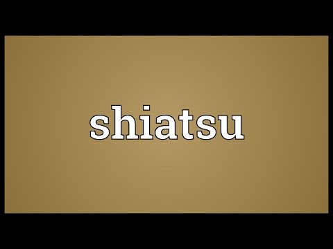 Shiatsu Meaning