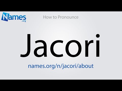 How to Pronounce Jacori