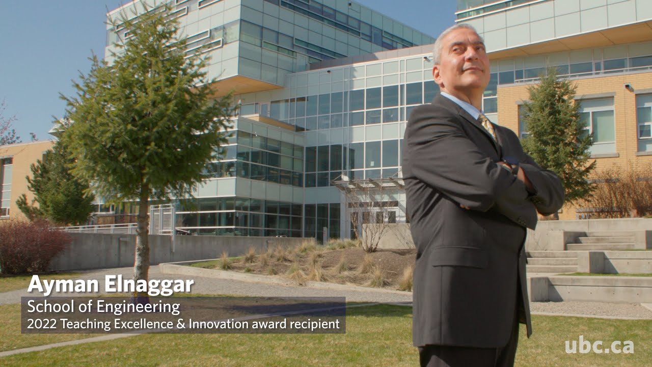 UBC Okanagan 2022 Teaching Excellence Awards - Ayman Elnaggar