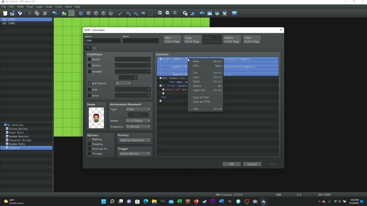 RPG Maker MZ Tutorial: Number Arrays & Adding to Arrays