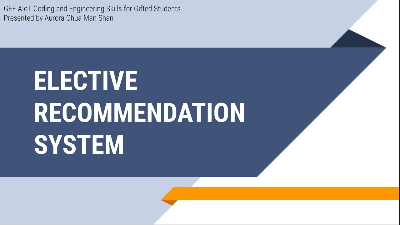Elective Recommendation System