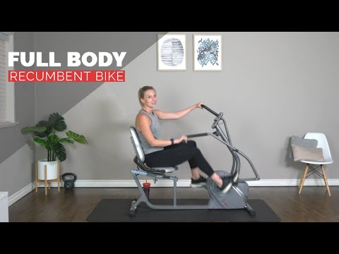 Full Body Recumbent Bike with Full Motion Handlebars Workout