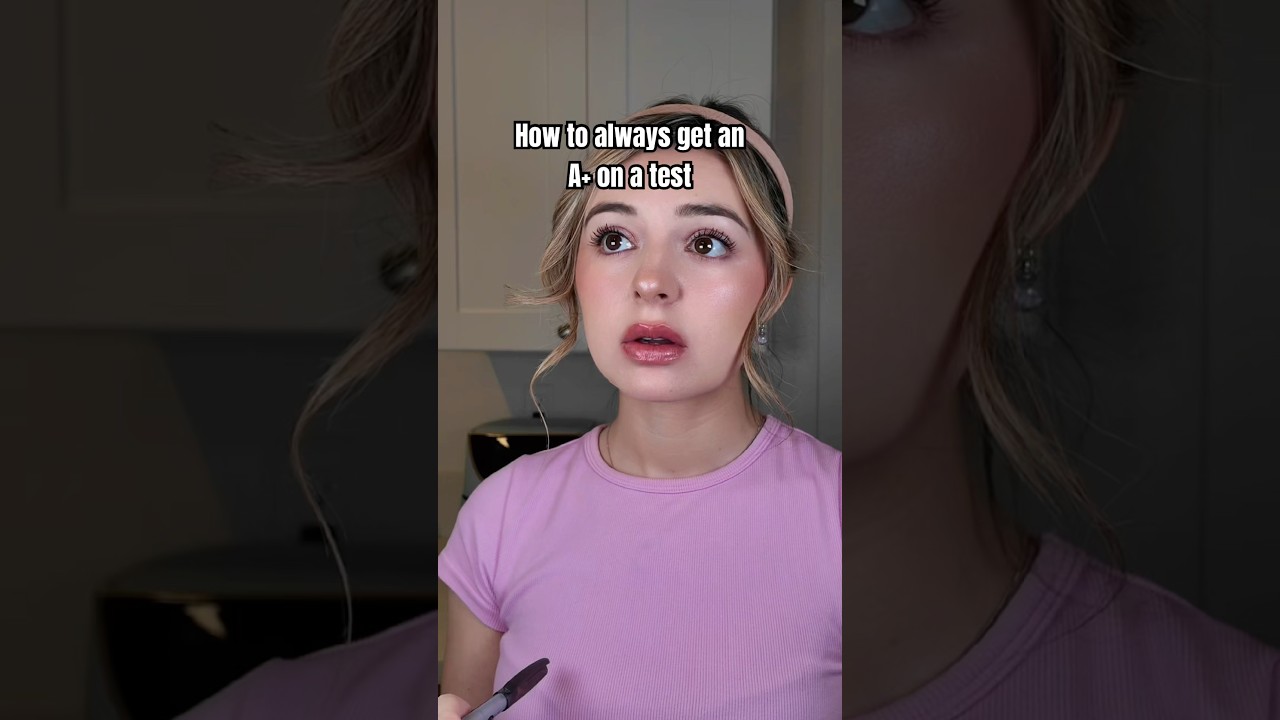 How to always get an A on a test…CREDS: @SofiManassyan #funny #skit #school #pov
