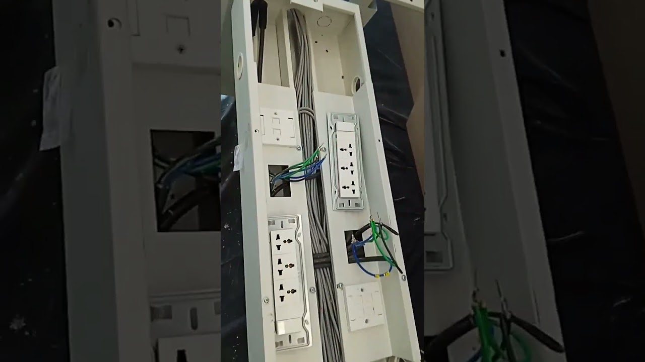 workstation table socket installation || #electrical #shortvideo