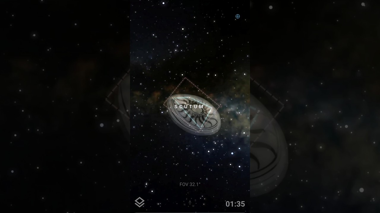Scutum: The Hidden Shield of the Milky Way |#Stargazing|#NightSky|#ScutumConstellation|#shorts
