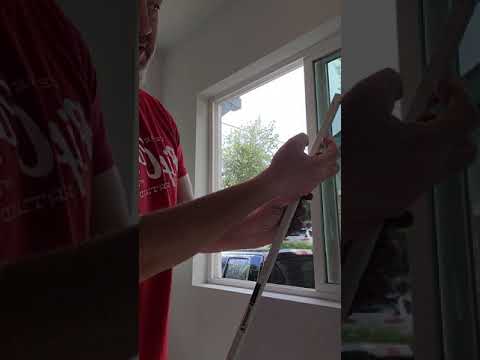 how to install a window screen on vinyl window