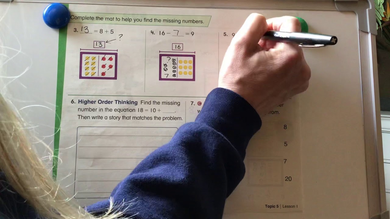 1st grade math homework 5-1