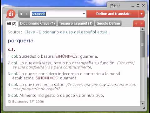 Definición de porquería