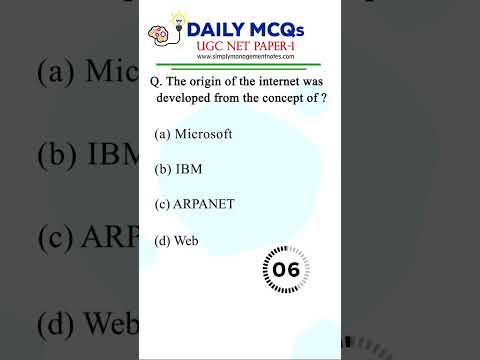 *Ans. C (ARPANET)Information and communication ICT - UGC Net Paper 1 - Daily MCQ #ugcnet #ugcnetexam