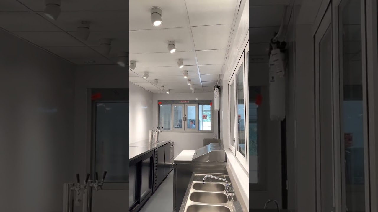 20' Shipping Container Bar -  ContekPro Modular Kitchens