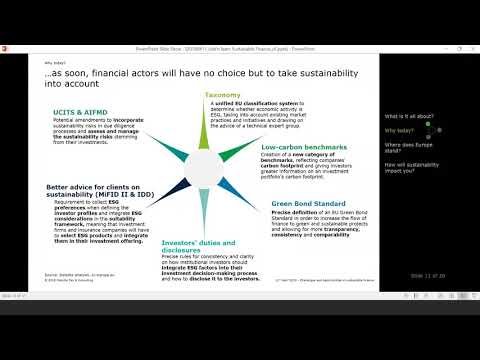 Challenges and opportunities of Sustainable Finance