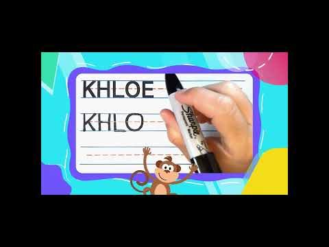 How To Write KHLOE -- SUPER FAST | Write With Me! -- FOR KIDS | #shorts
