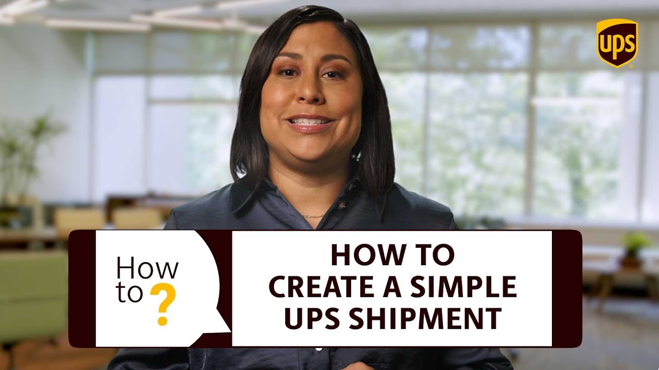 How To Create A Simple UPS Shipment