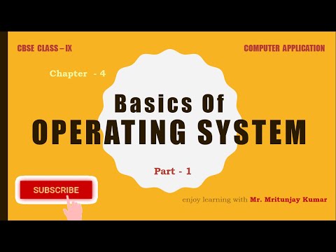 Operating System Part- 1 Video Lecture - Crash Course for Grade 9