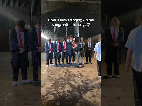 anime songs with the boys 😍