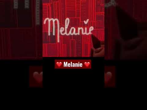 MELANIE (Calligraphy video) #calligraphy #name #melanie