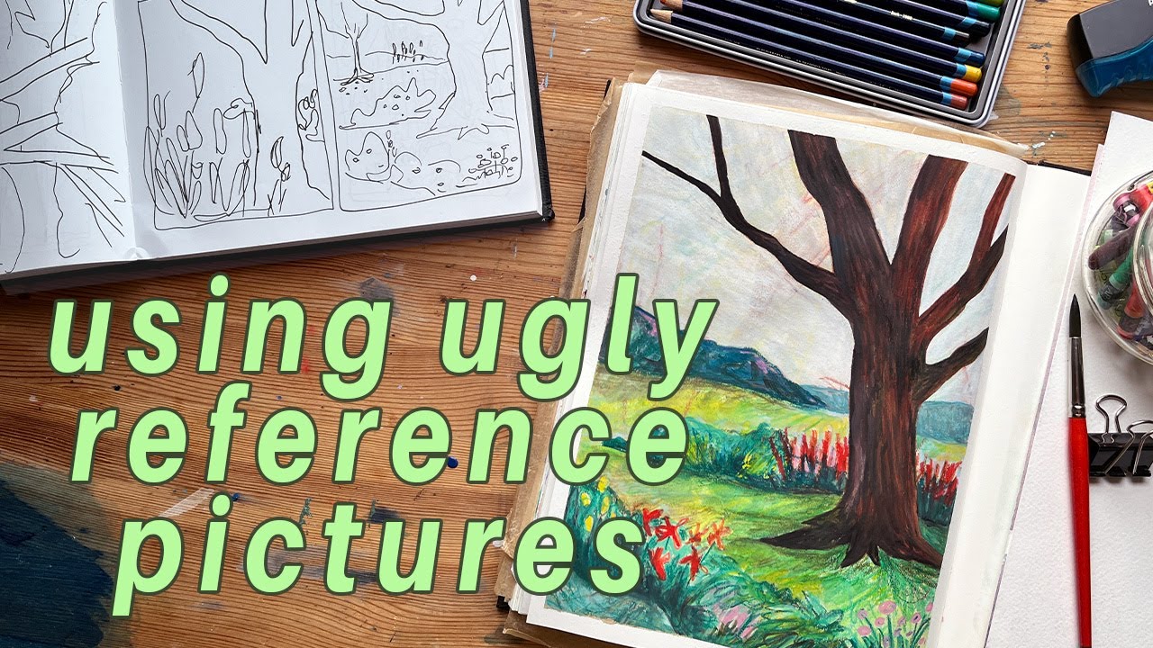 I used uninspiring photo references for painting | tips and workflow