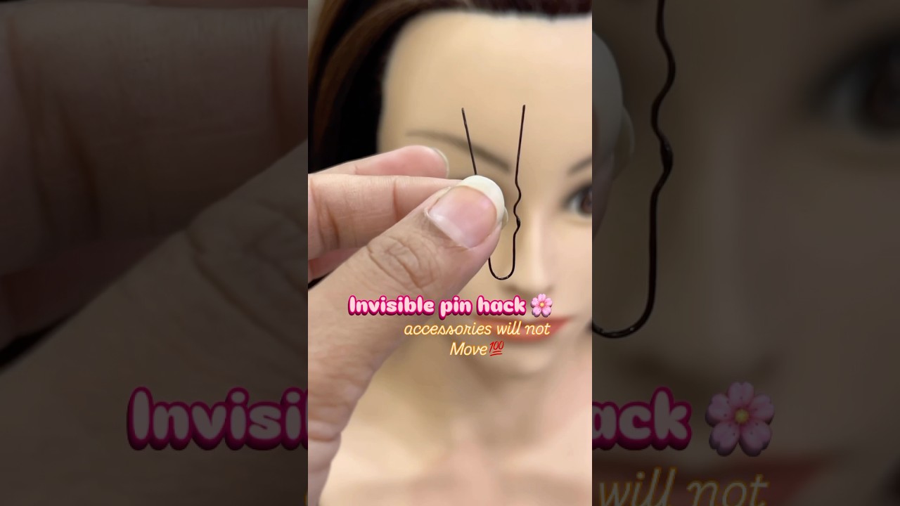 Invisible pin hack✅💯 #hairstyle #hairdo #youtube #yourubeshorts #trendingshorts #fyp #viralvideo