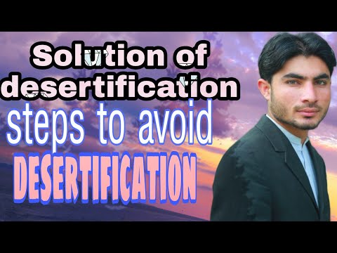 solution of desertification in Urdu