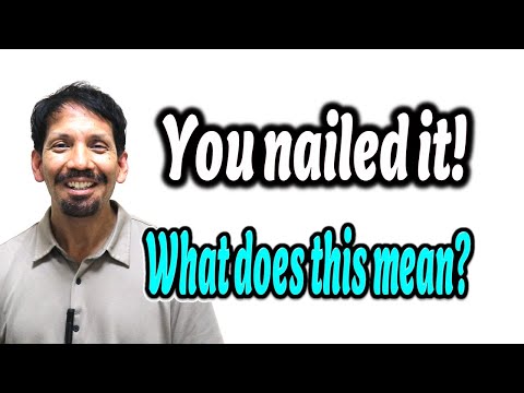Meaning of "You nailed it." [ ForB English Lesson ]