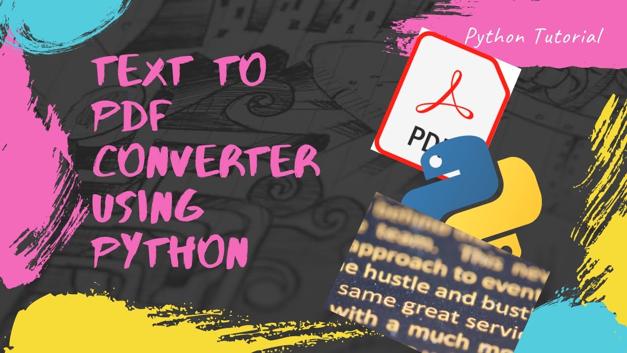 Text To PDF Converter using Python