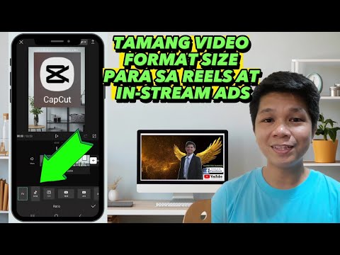 tamang video format size para sa reels at in-stream ads