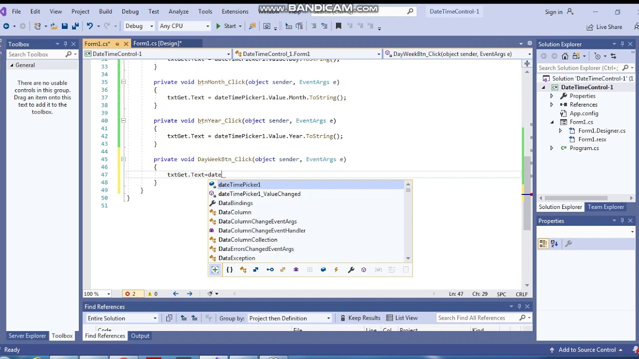 DateTimePicker Part#2