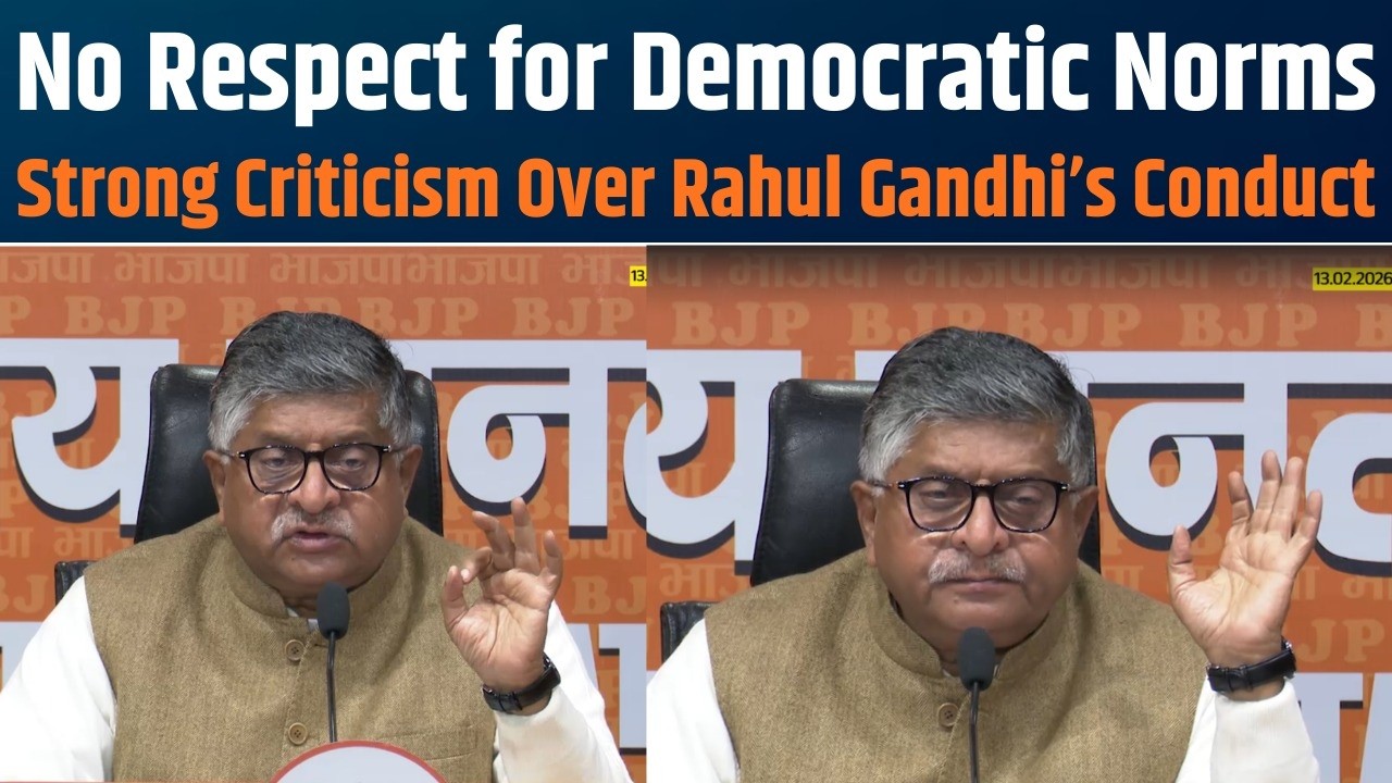 Ravi Shankar Prasad Slams Rahul Gandhi | Rahul’s Anarchy Exposed in Parliament