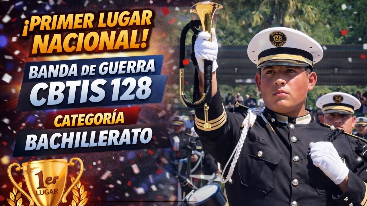 ¡CAMPEONES NACIONALES! Banda de Guerra CBTIS 128 