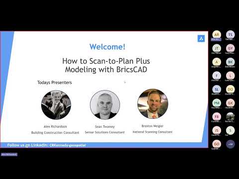 BricsCAD Tutorial Webinar - How to Scan-to-Plan Plus CAD Modeling with BricsCAD