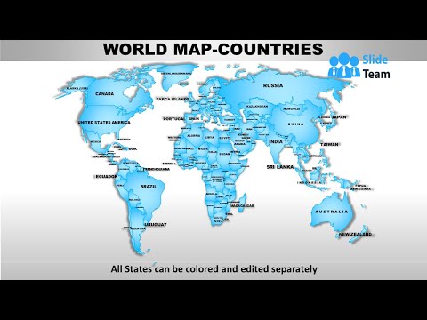World Continents Powerpoint Maps