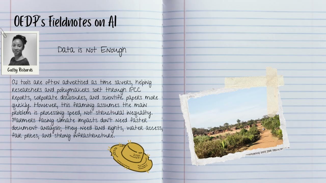 “Data is not enough” from OEDP’s Fieldnotes on AI