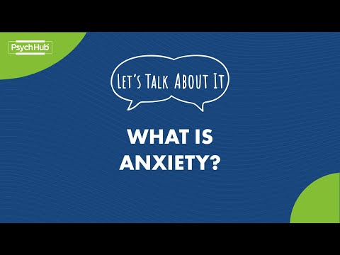#LetsTalkAboutIt: What is Anxiety?