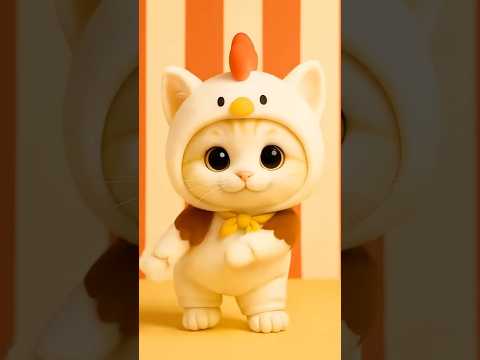 Fried Chicken Banana Cat Dancing 🍗🍌🐱 Kawaii Dopamine Boost | Funny Cat Meme #shortscat