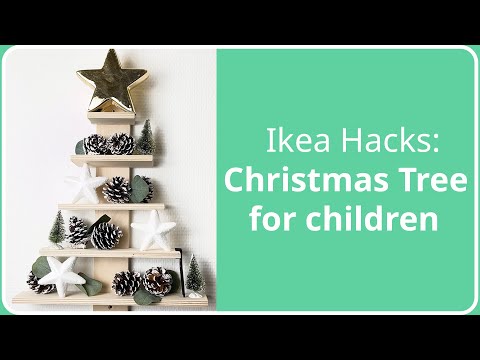 How to Make a Mini Christmas Tree with an Ikea Lustigt Wall Shelf [8 ...