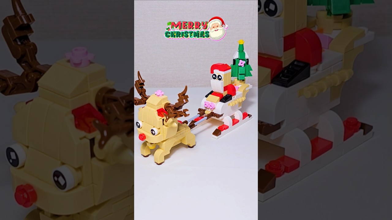 Santa Claus's reindeer brick version #legostyle  #merrychristmas