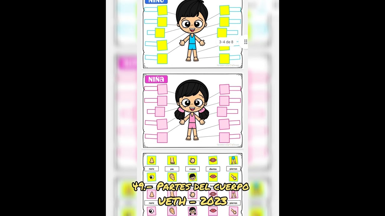 49.- Partes del cuerpo para imprimir - PPT y PDF