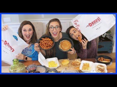 Denny's Mukbang With Colleen and Jessica!!!!